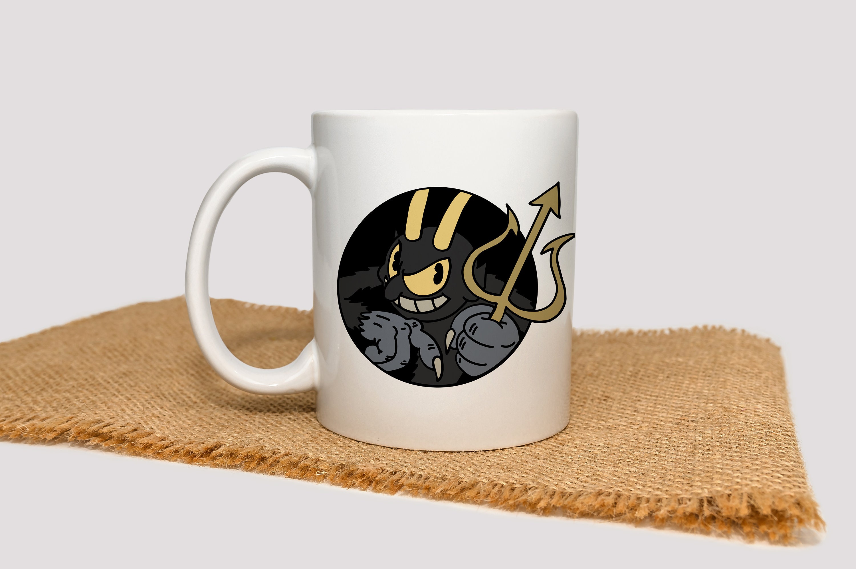 Devil From Cuphead SVG Cut File, Clipart, PNG, Old Scratch, Villain ...