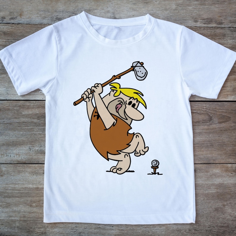 Barney Rubble Golfing SVG: Flintstones Clipart, PNG, DXF (digital ...