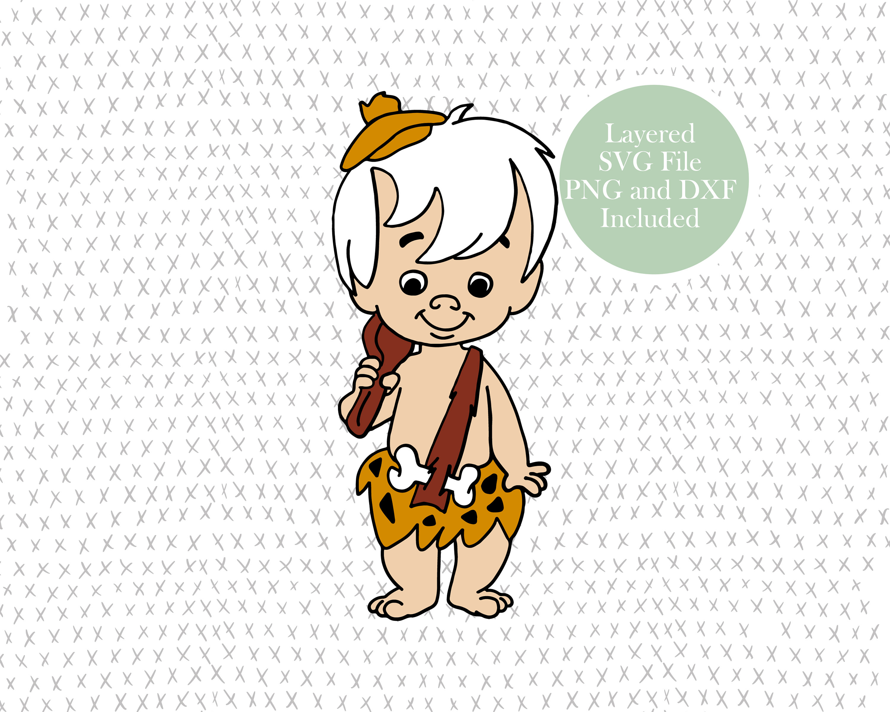 Flintstones Bamm Bamm SVG Cut File Flintstones Clipart - Etsy