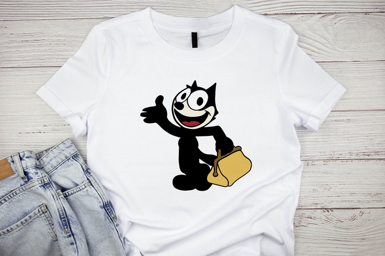 Felix the Cat SVG Cut File, Vintage Cartoon, Cat Clipart, PNG, Instant ...