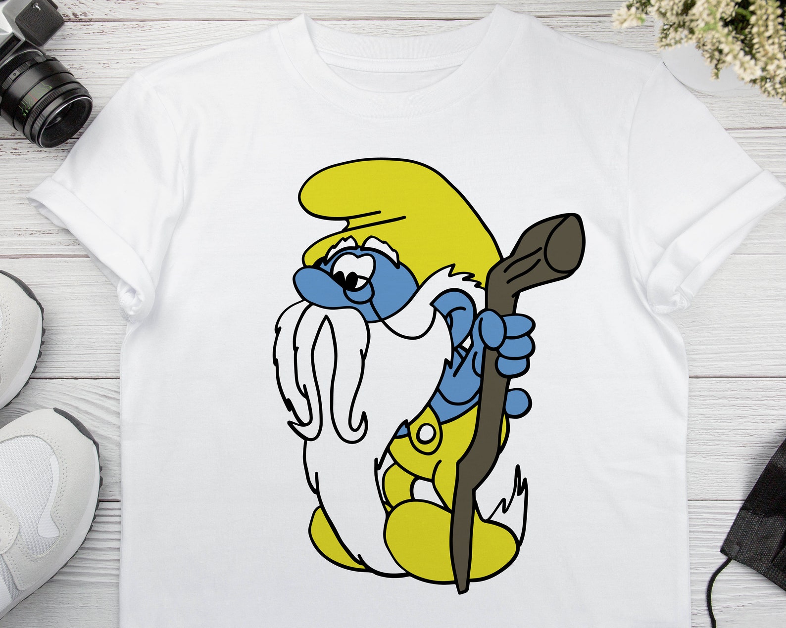 Opa Schlumpf SVG geschnittene Datei SVG geschnittene Datei, Clipart ...