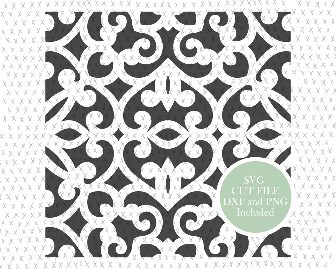 Tile Pattern SVG Cut File, Swirl Pattern, Floral, Greek, Portuguese ...