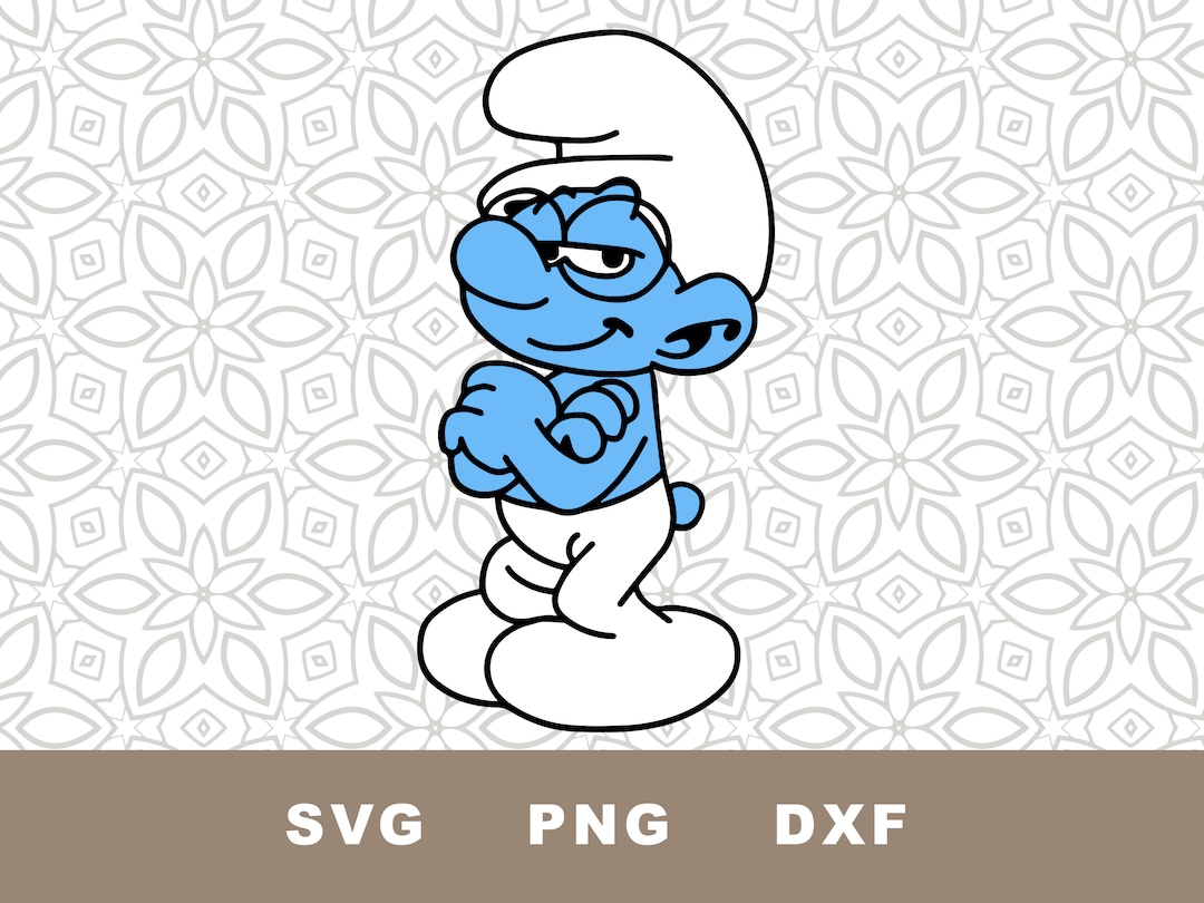 Smurf SVG Cut File | Smurf Clipart | Brainy - Etsy