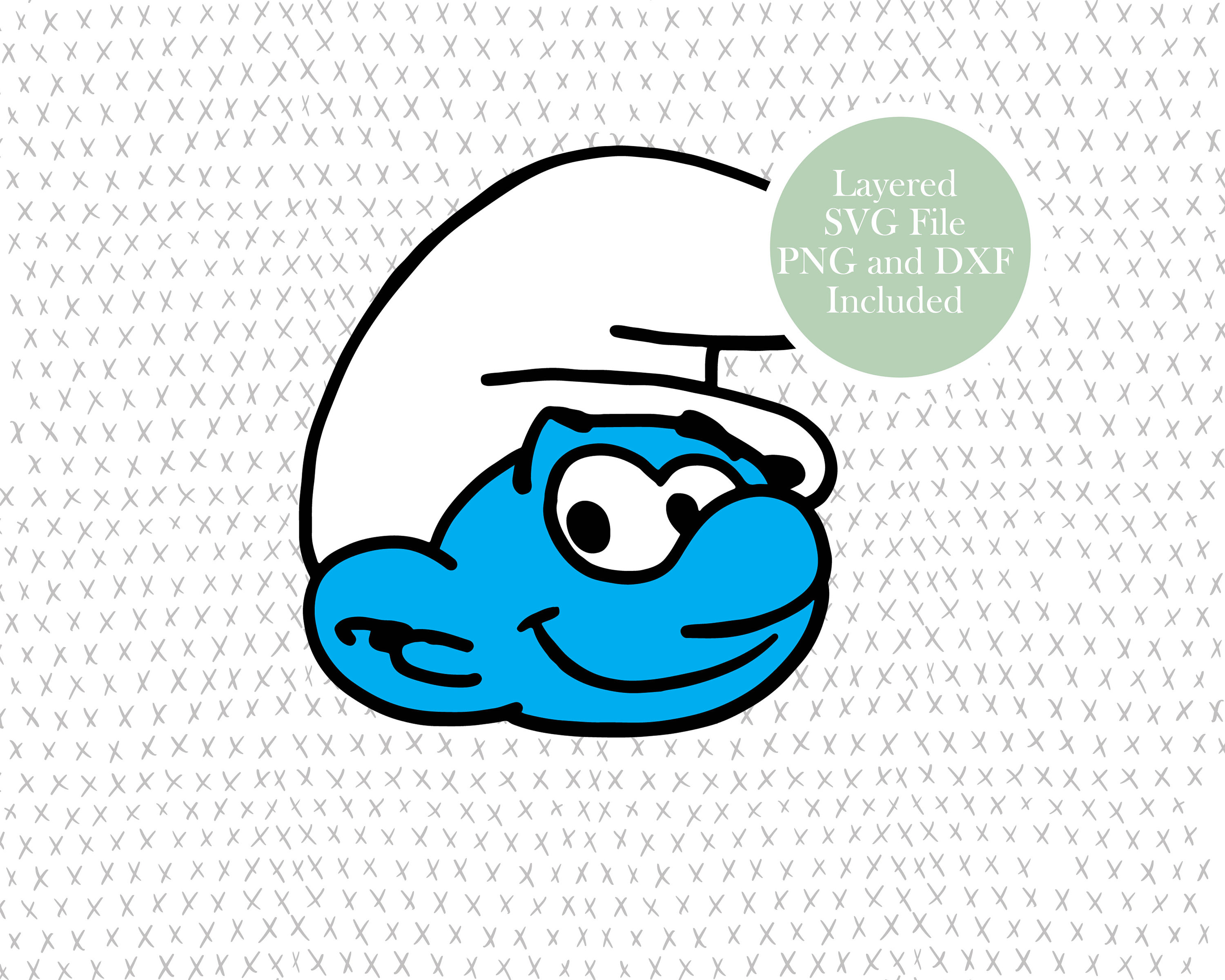 Smurf SVG Cut File Smurf Clipart - Etsy