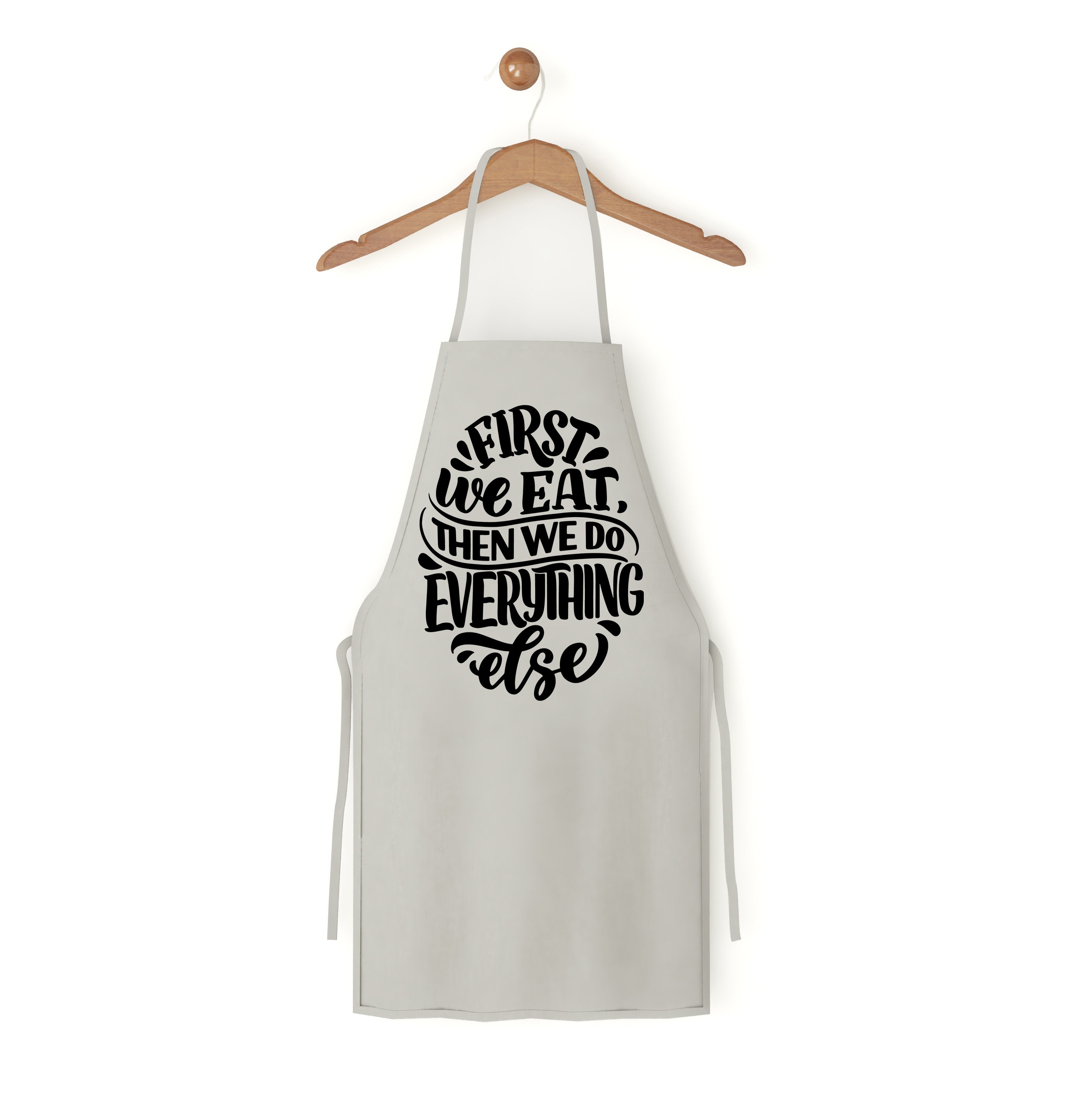Eating Quote SVG Cut File: First We Eat, Kitchen Clipart (digital ...