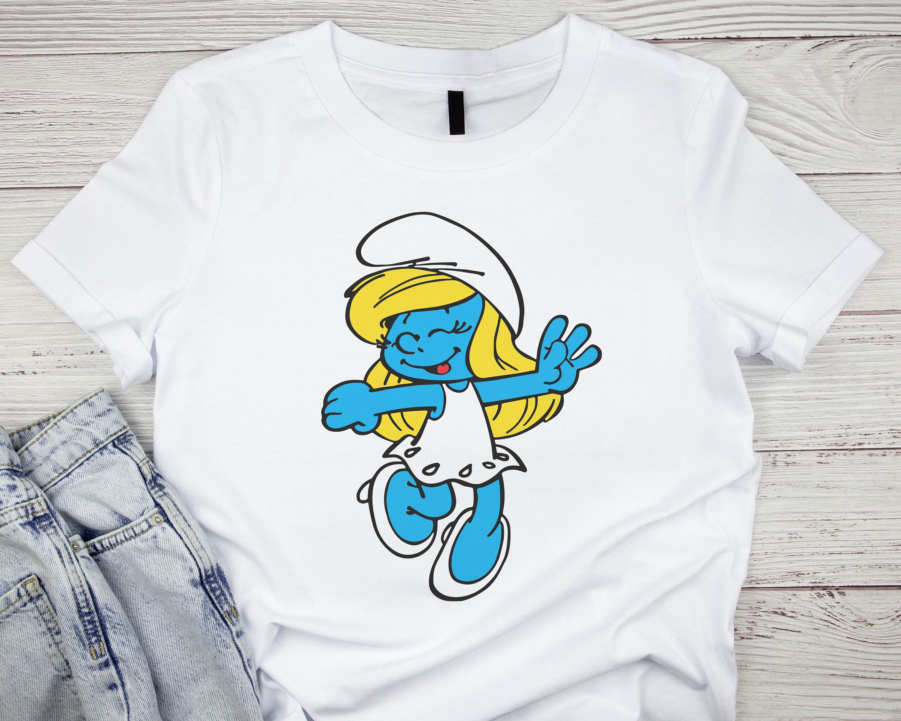Smurfette Smurf SVG Cut File SVG Cut File, Clipart, PNG, Instant ...