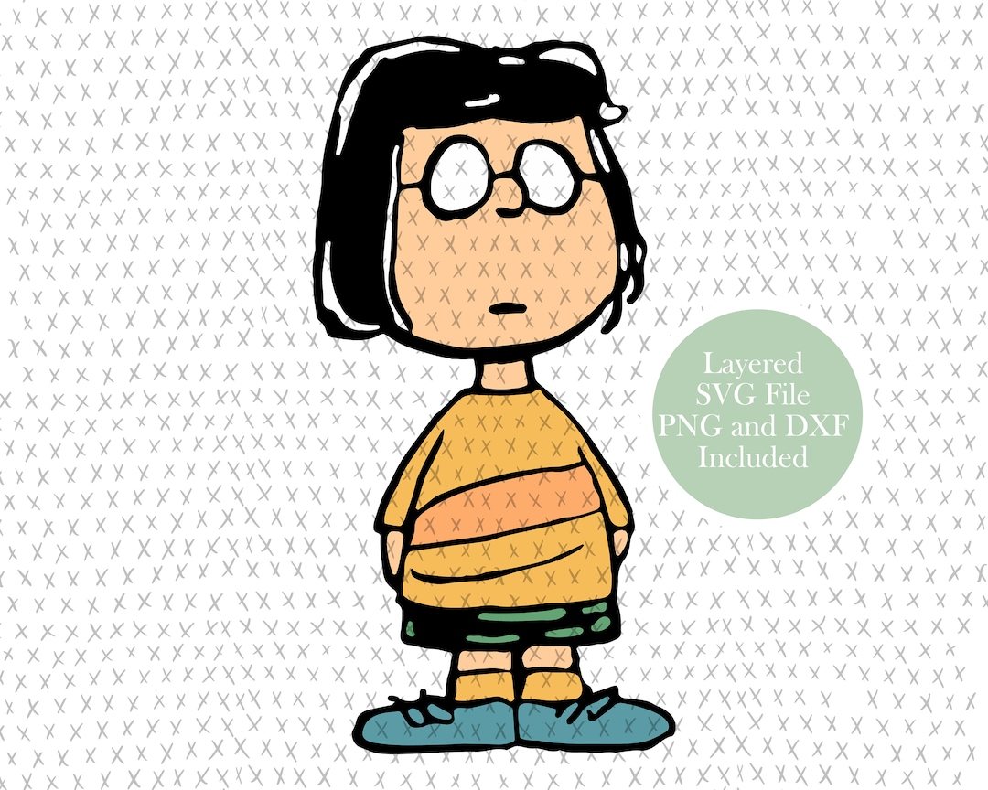 Marcie Cartoon Character SVG Cut File SVG Cut File, Clipart, PNG ...
