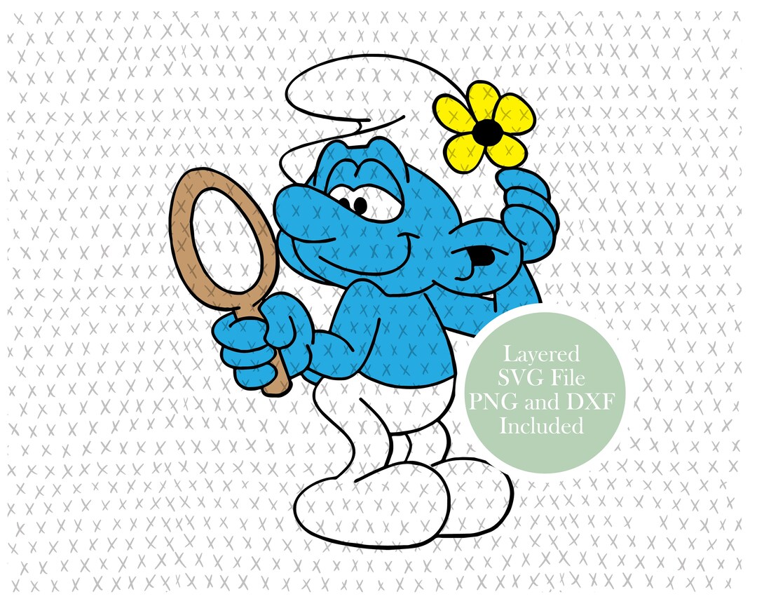Vanity Smurf SVG Cut File SVG Cut File, Clipart, PNG, Instant Download ...