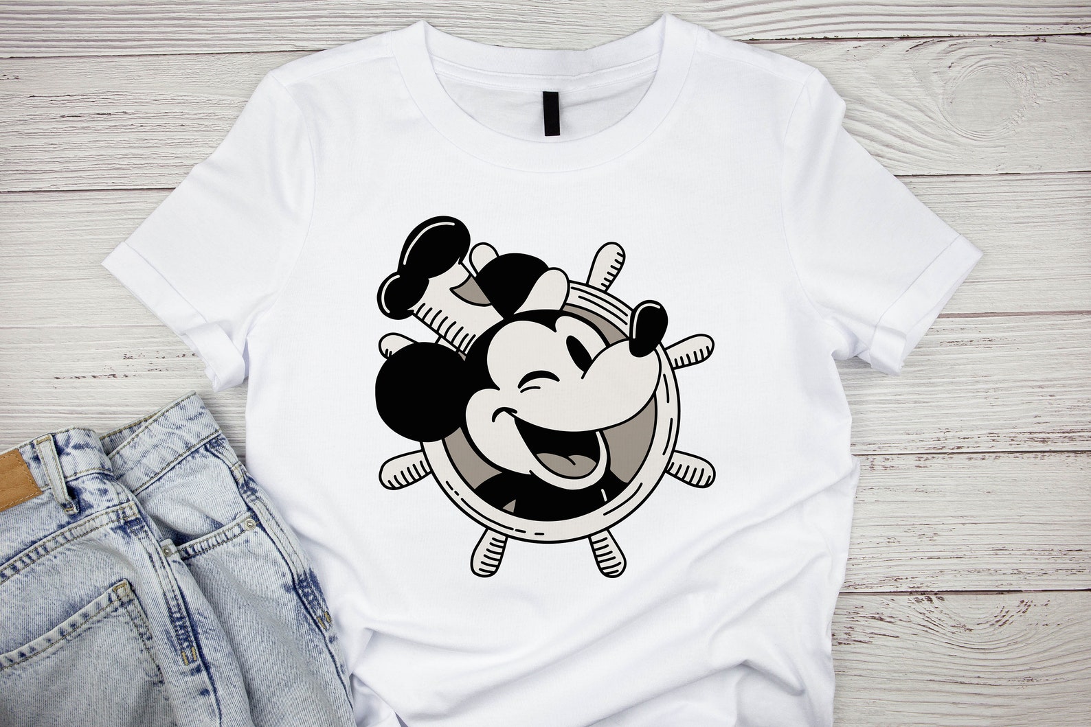 Steamboat Willie SVG Cut File, Vintage Cartoon, Clipart, Retro Mickey Mouse Clipart, PNG ...