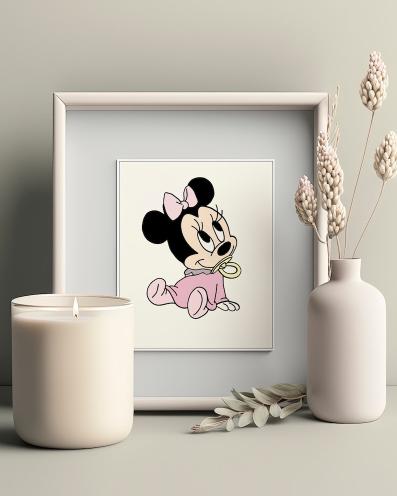 Baby Minnie Mouse SVG: Clipart, Party Decoration (digital Download) - Etsy