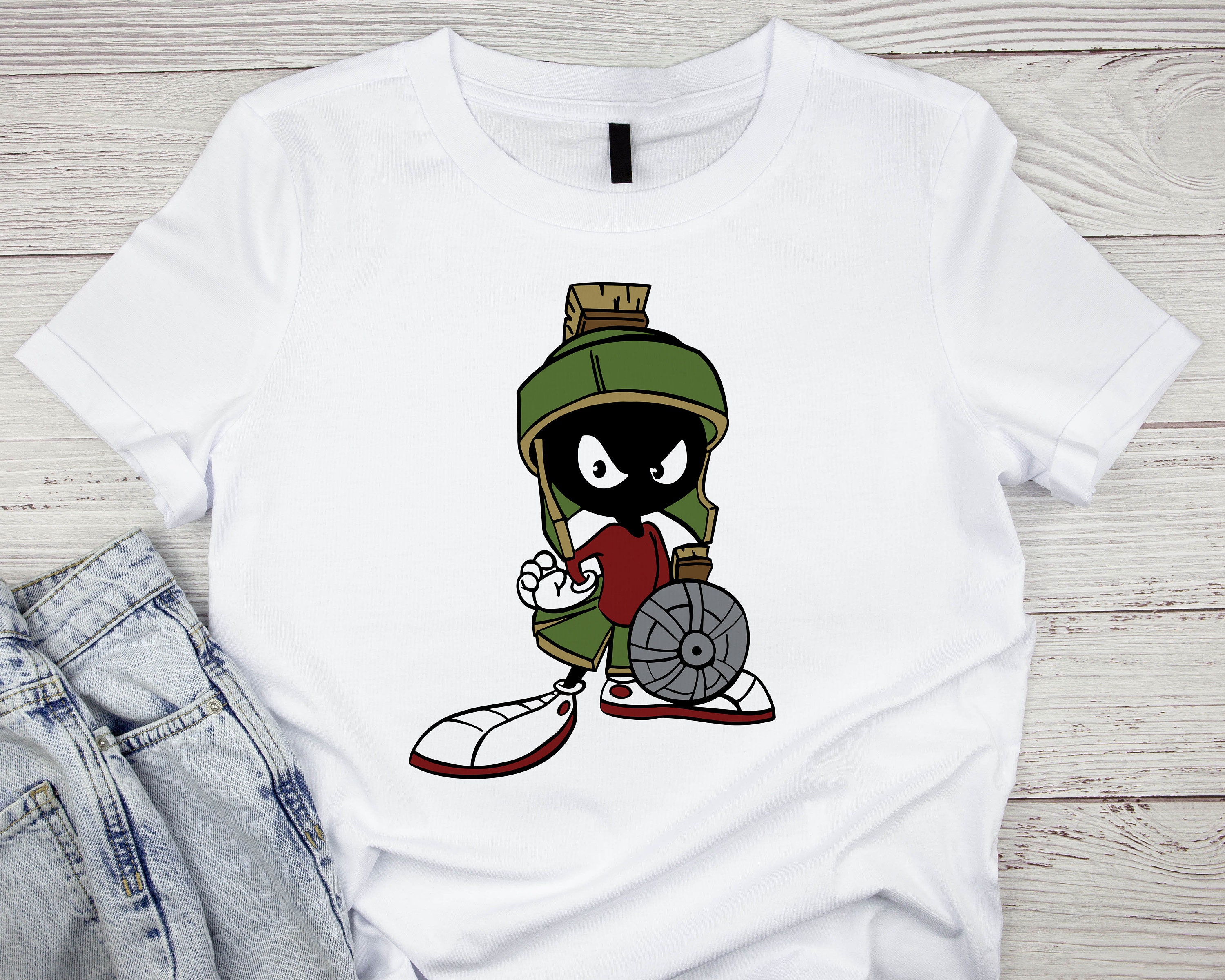 Marvin the Martian Cartoon Character SVG Cut File Alien - Etsy Canada