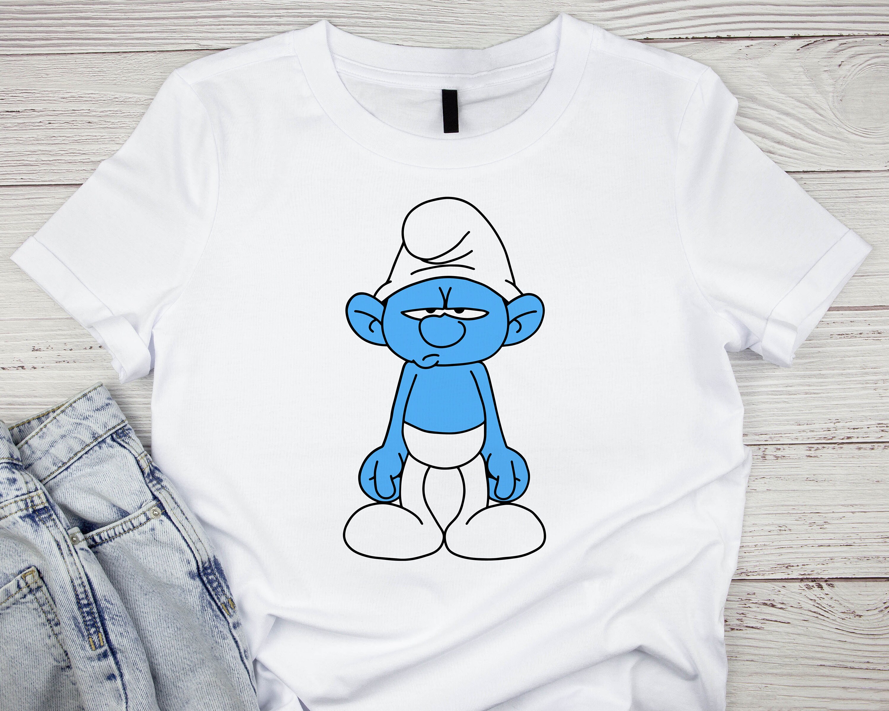 Grumpy Smurft SVG Cut File SVG Cut File Clipart PNG Instant - Etsy Canada