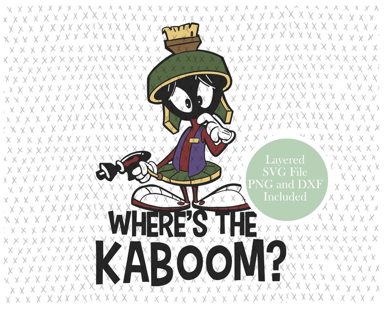Marvin the Martian Cartoon Character SVG Cut File Quote - Etsy