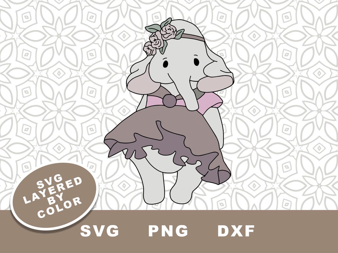 Vintage Elephant SVG: Clipart, PNG, Cut File (instant Download) - Etsy