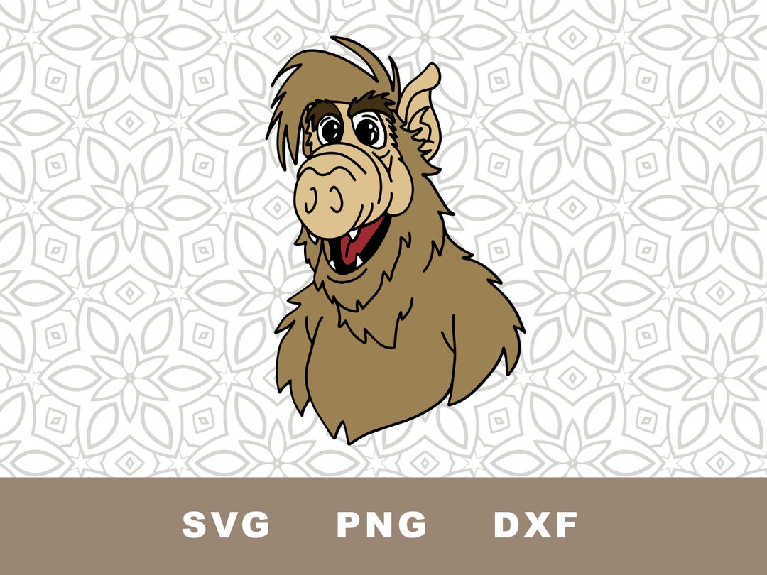 Alf the Alien SVG Cut File, Clipart, PNG, TV Show Character, Instant ...