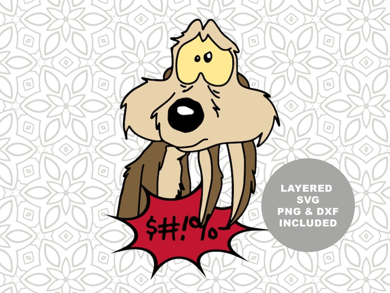 Wile E Coyote SVG Cut File: Cartoon Clipart (instant Download) - Etsy ...