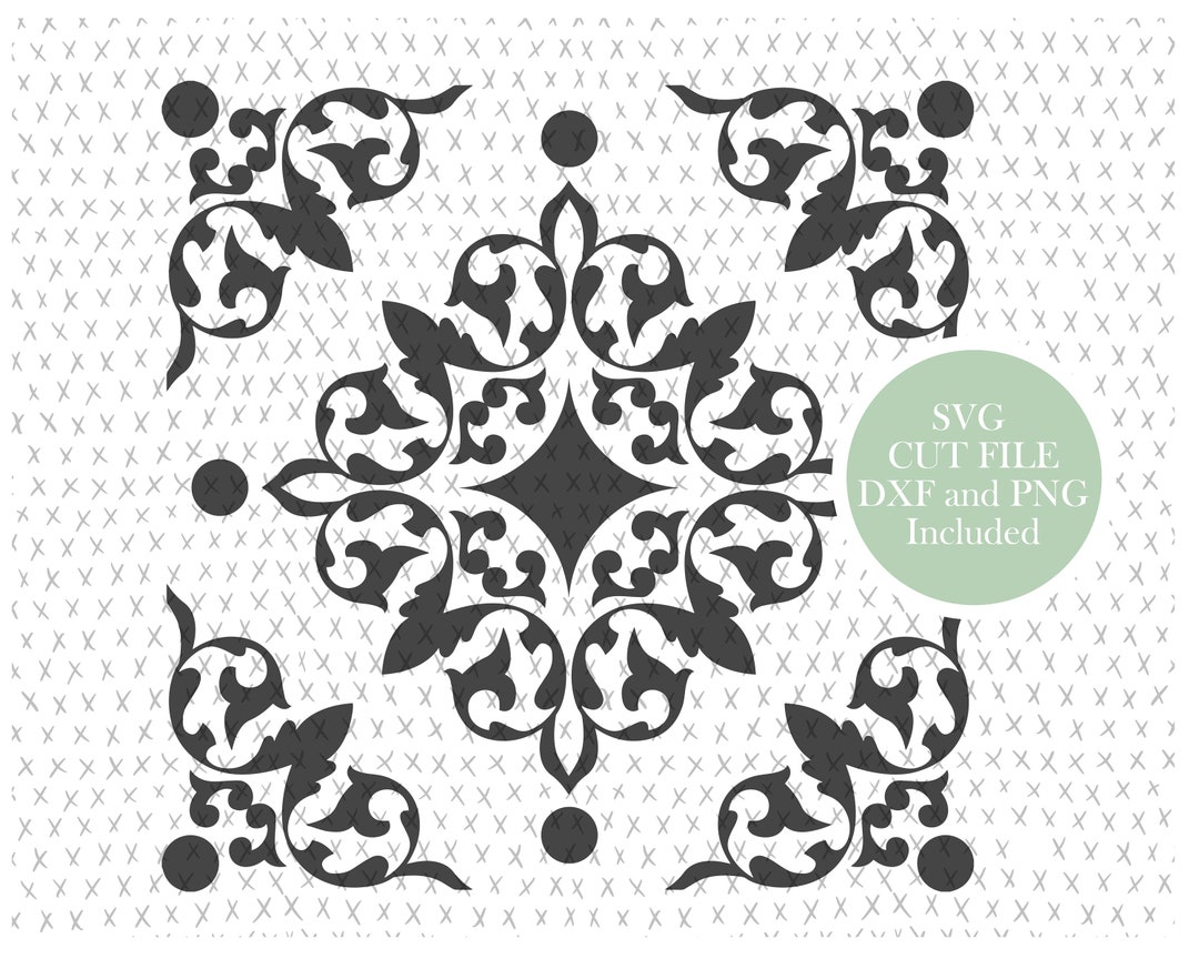 Tile Pattern SVG Cut File, Greek, Portuguese, Decorative Clipart, PNG ...