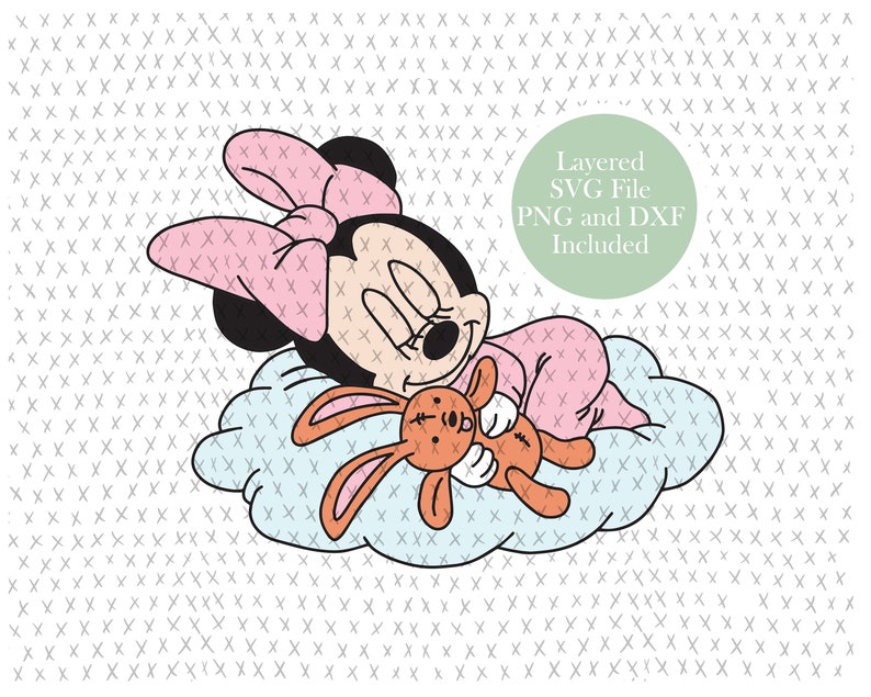 Cute Baby Minnie Mouse SVG Cut File Party Decoration Kids - Etsy