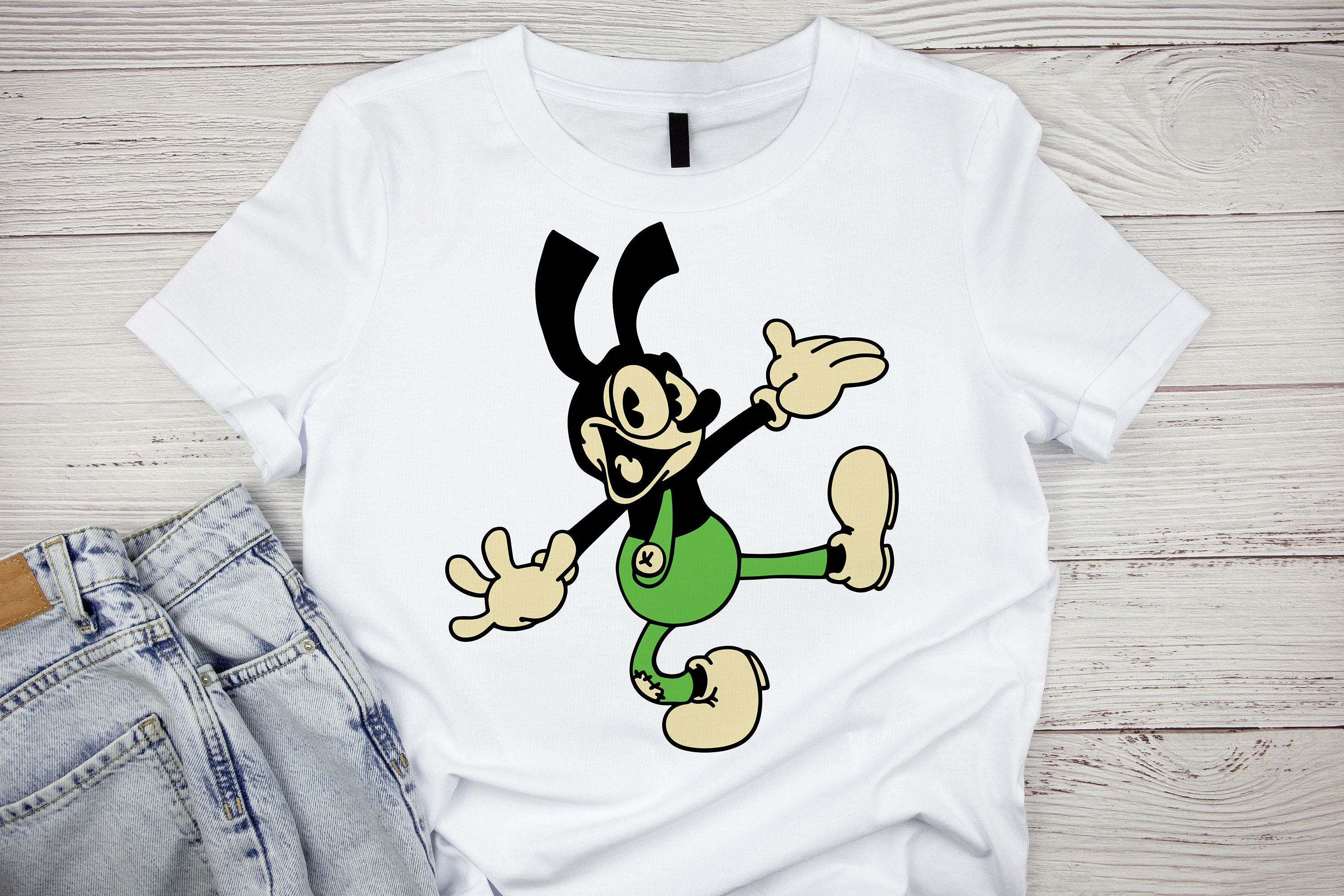Oswald the Rabbit SVG Cut File, Vintage Cartoon, Bunny Clipart, PNG ...
