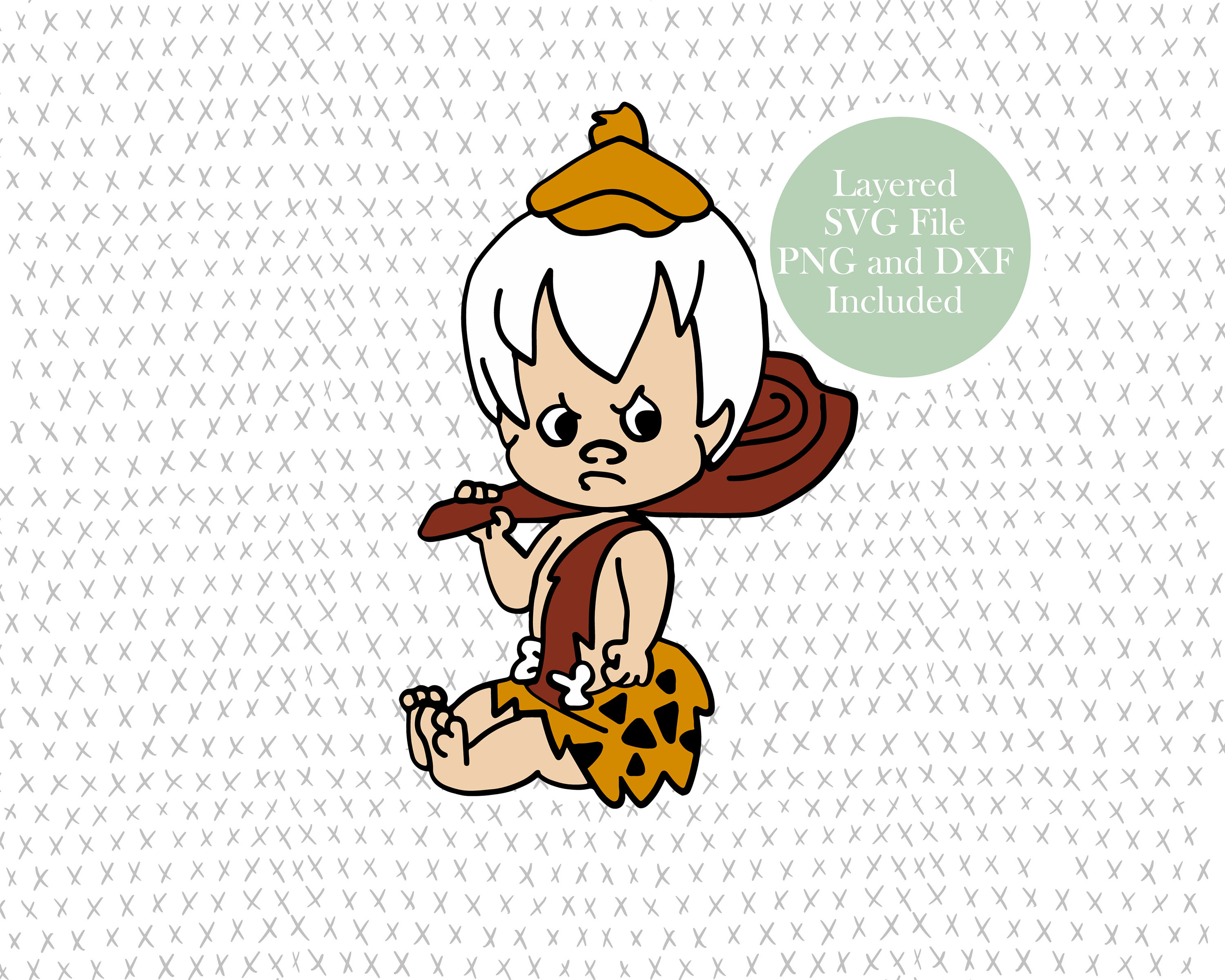 The Flintstones Bamm Bamm SVG Cut File Flintstones Clipart Etsy