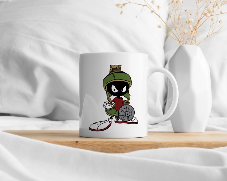 Marvin the Martian Cartoon Character SVG Cut File Alien - Etsy
