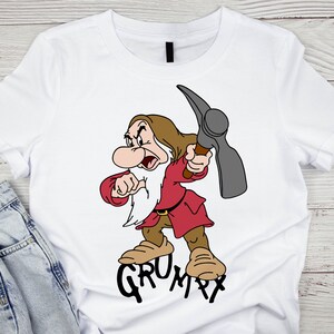 Grumpy From Snow White SVG Cut File, Grumpy Dwarf, Clipart, PNG ...