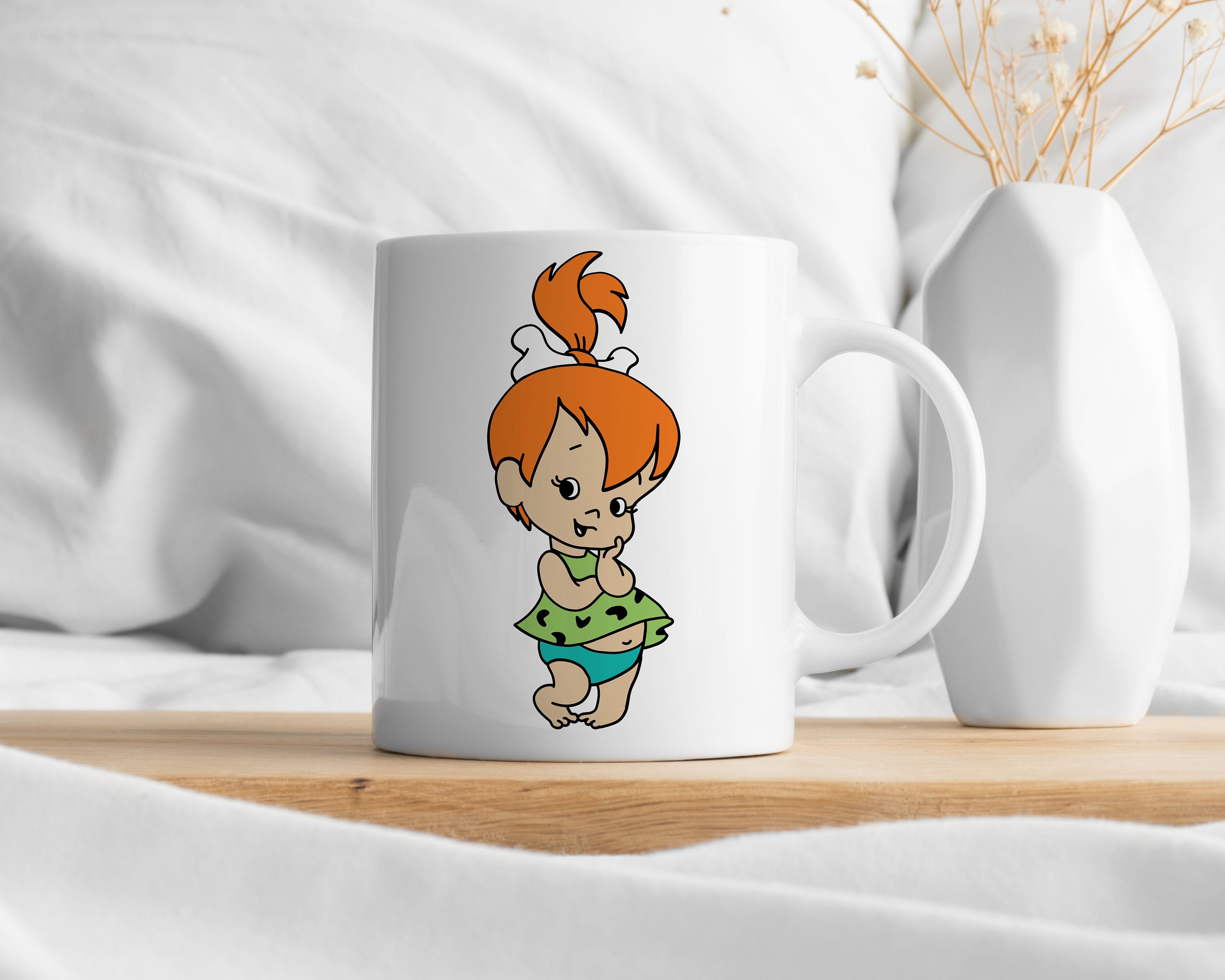 Pebbles Flintstone SVG Cut File: Baby Girl Clipart (digital Download ...
