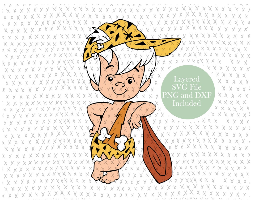 Bamm Bamm SVG Cut File Flintstones SVG Cut File Baby Boy - Etsy
