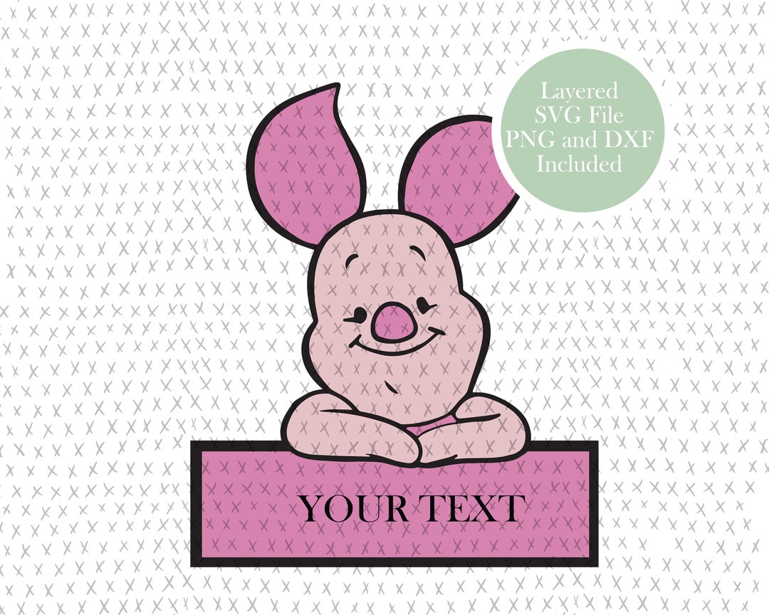 Piglet SVG Cut File, Winnie the Pooh, Party Decoration, Kids Room, Baby ...