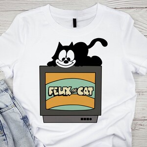 Felix the Cat SVG Cut File, Vintage Cartoon, Cat Clipart, PNG, Instant ...