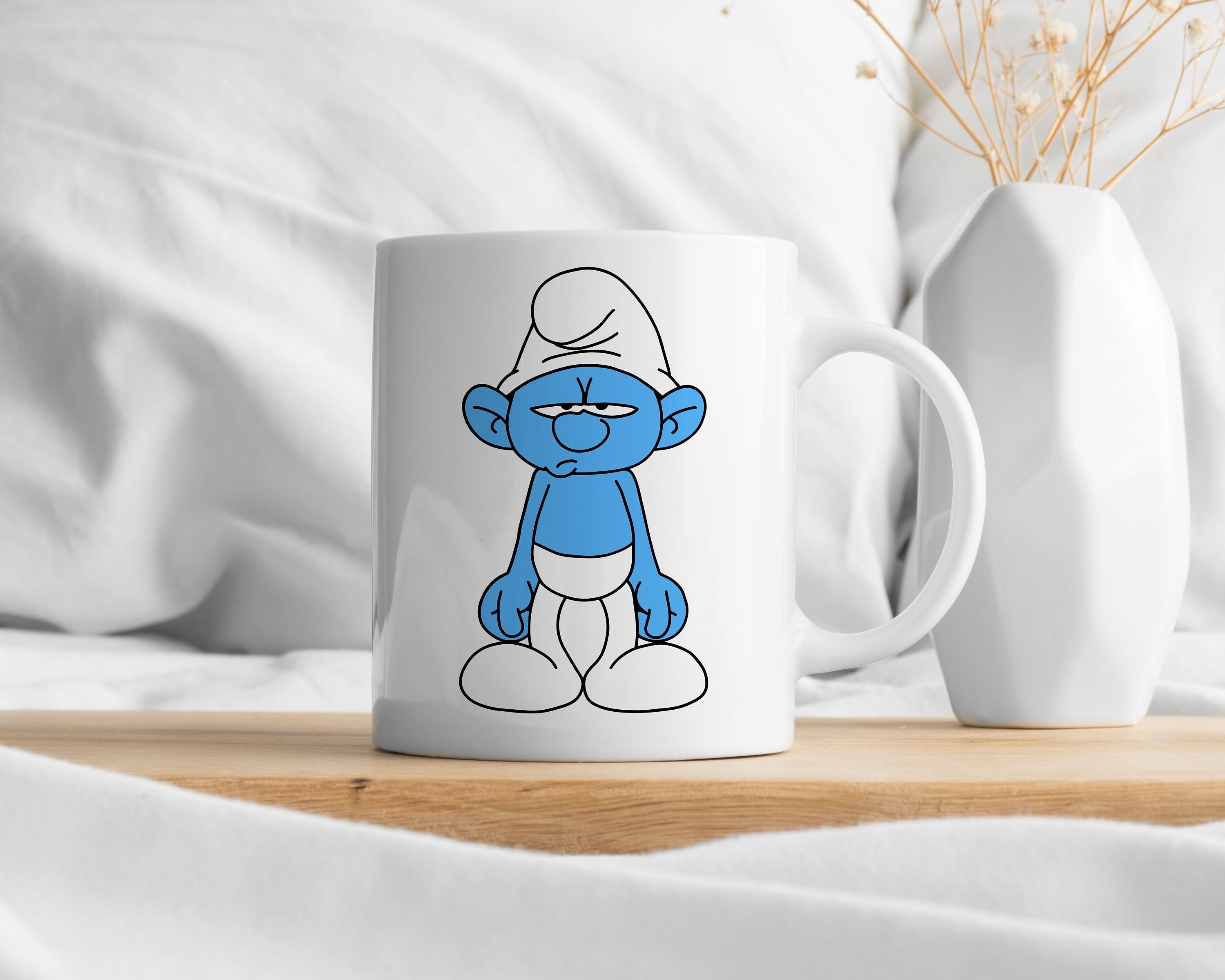 Grumpy Smurft SVG Cut File SVG Cut File, Clipart, PNG, Instant Download ...