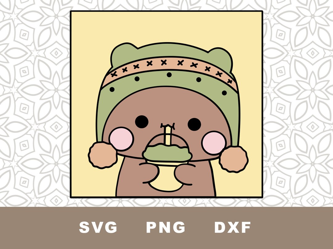 Kawaii Bear SVG Cut File, Clipart, PNG, Transparent Background, Cute ...
