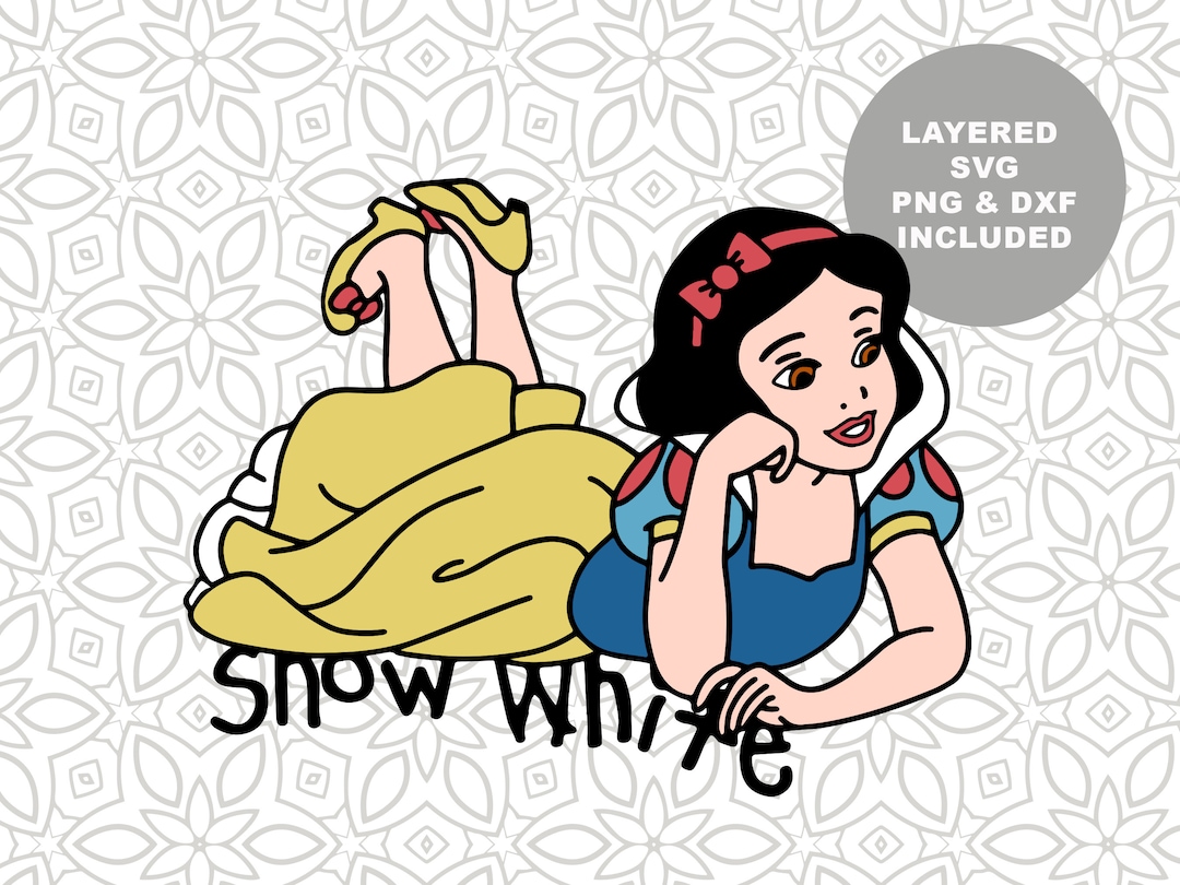 Snow White SVG Cut File, Fairy Tale Princess, Clipart, PNG, Instant ...