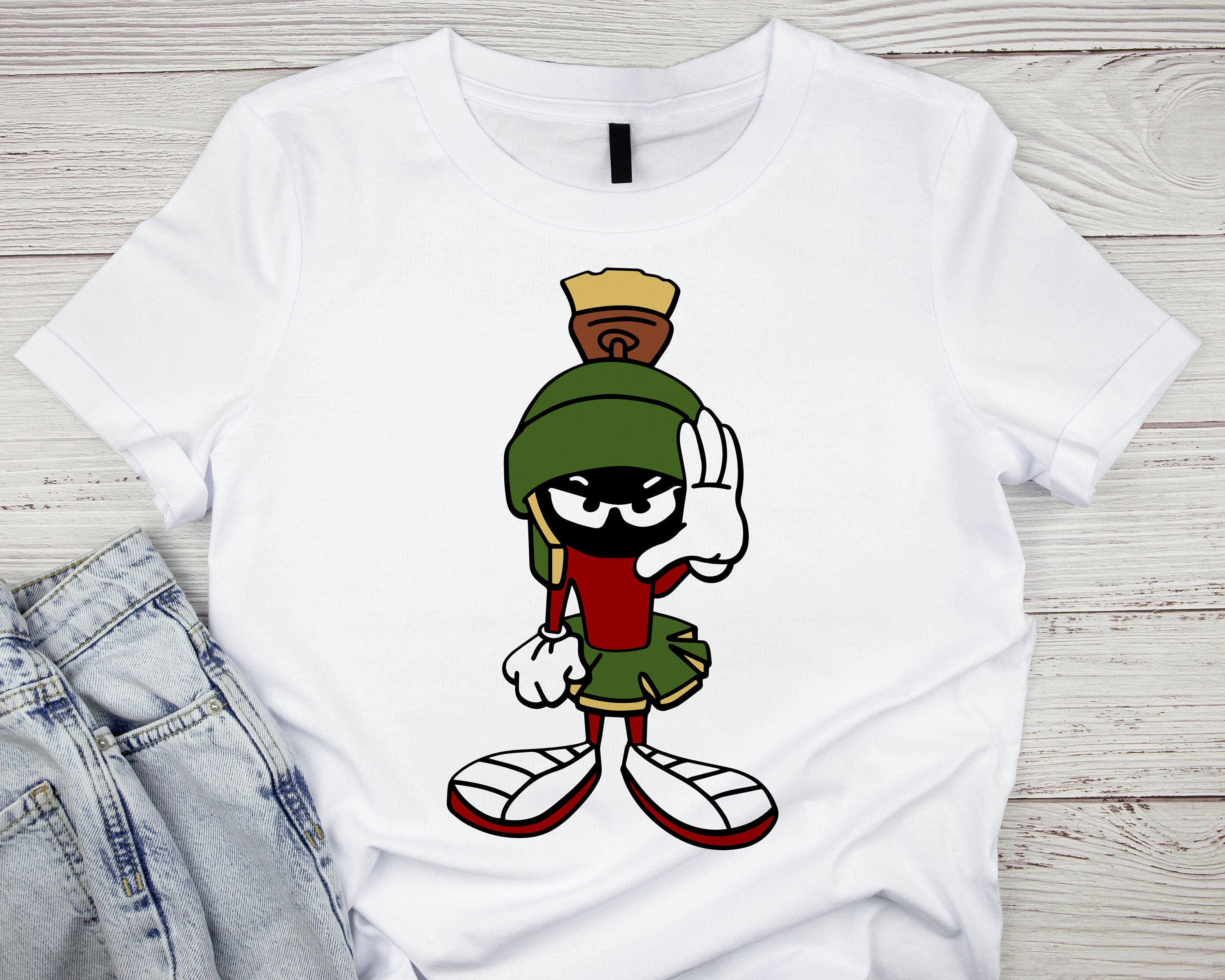 Marvin the Martian Cartoon Character SVG Cut File, Quote, Alien, Space ...