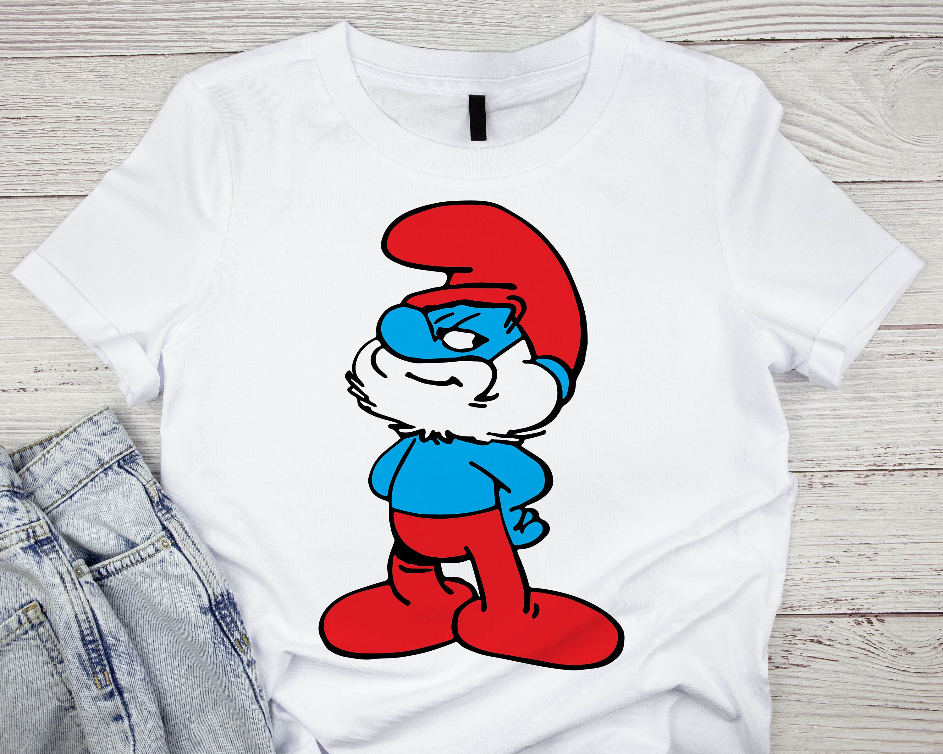 Papa Smurf SVG Cut File SVG Cut File Clipart PNG Instant - Etsy Canada