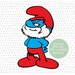 Papa Smurf SVG Cut File SVG Cut File, Clipart, PNG, Instant Download - Etsy