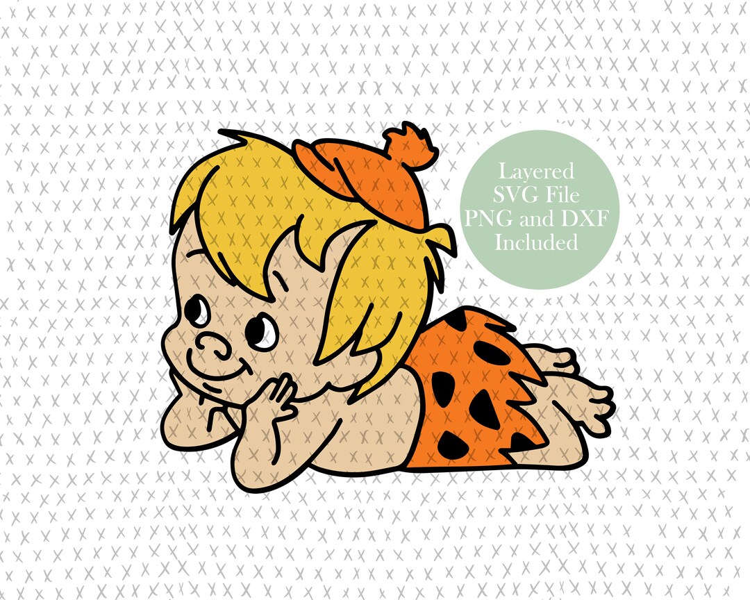 Bamm Bamm SVG Cut File Flintstones SVG Cut File Baby Boy - Etsy