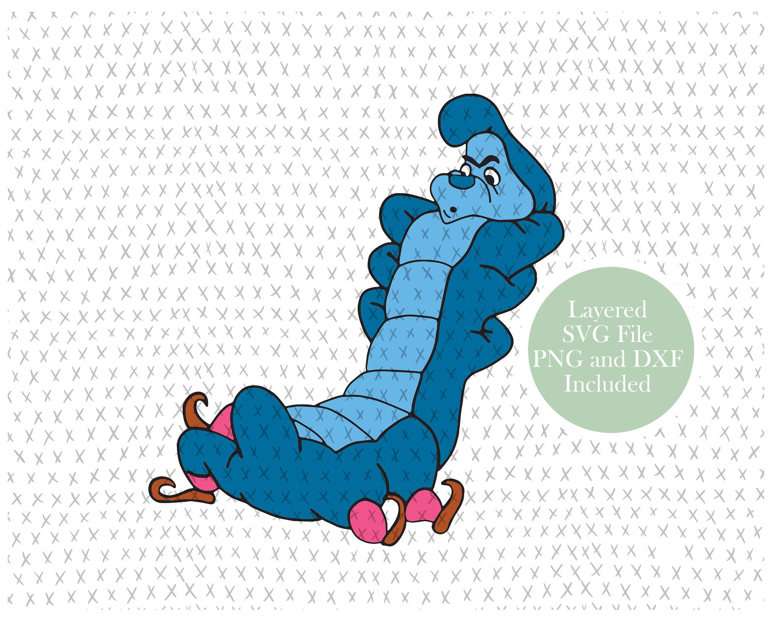 Caterpillar SVG Cut File, Alice in Wonderland, Insect, Worm, Clipart ...