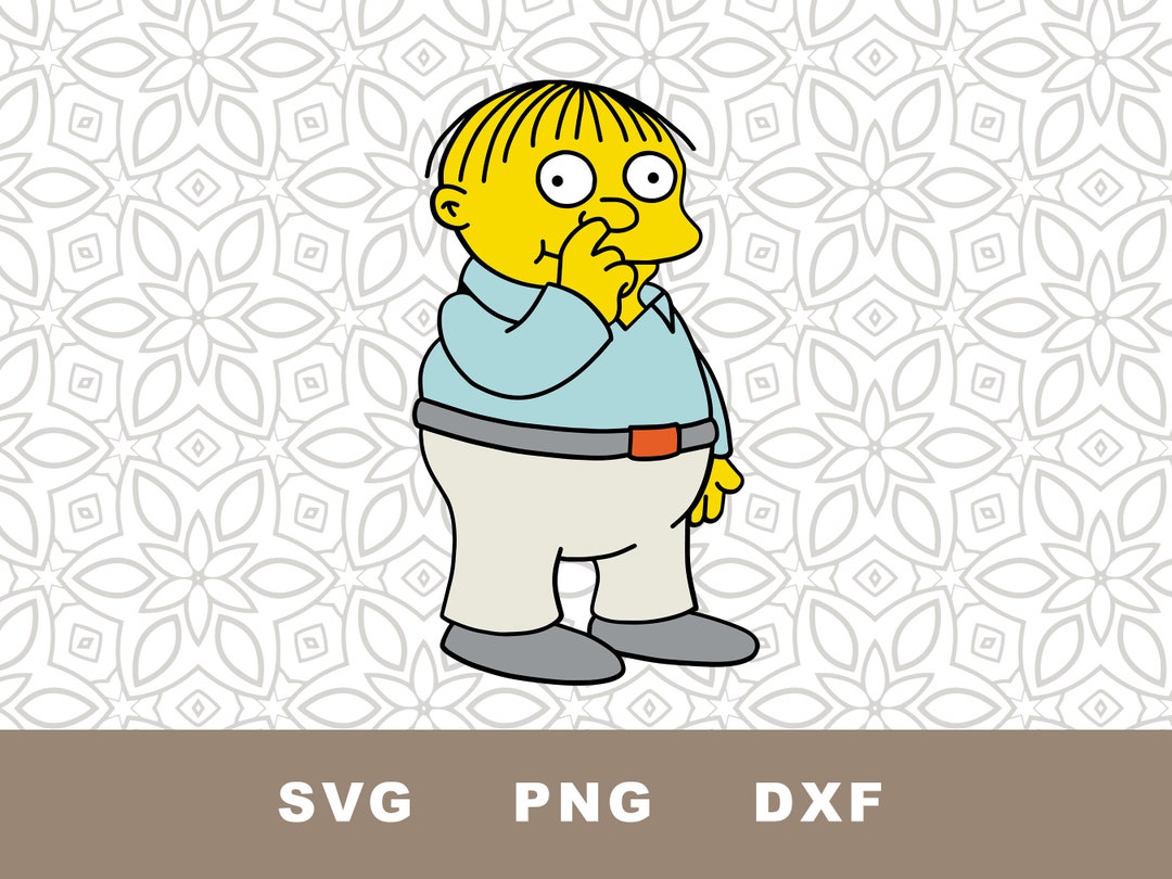 The Simpsons Character SVG Cut File, Ralph Wiggum SVG Cut File, Bart ...