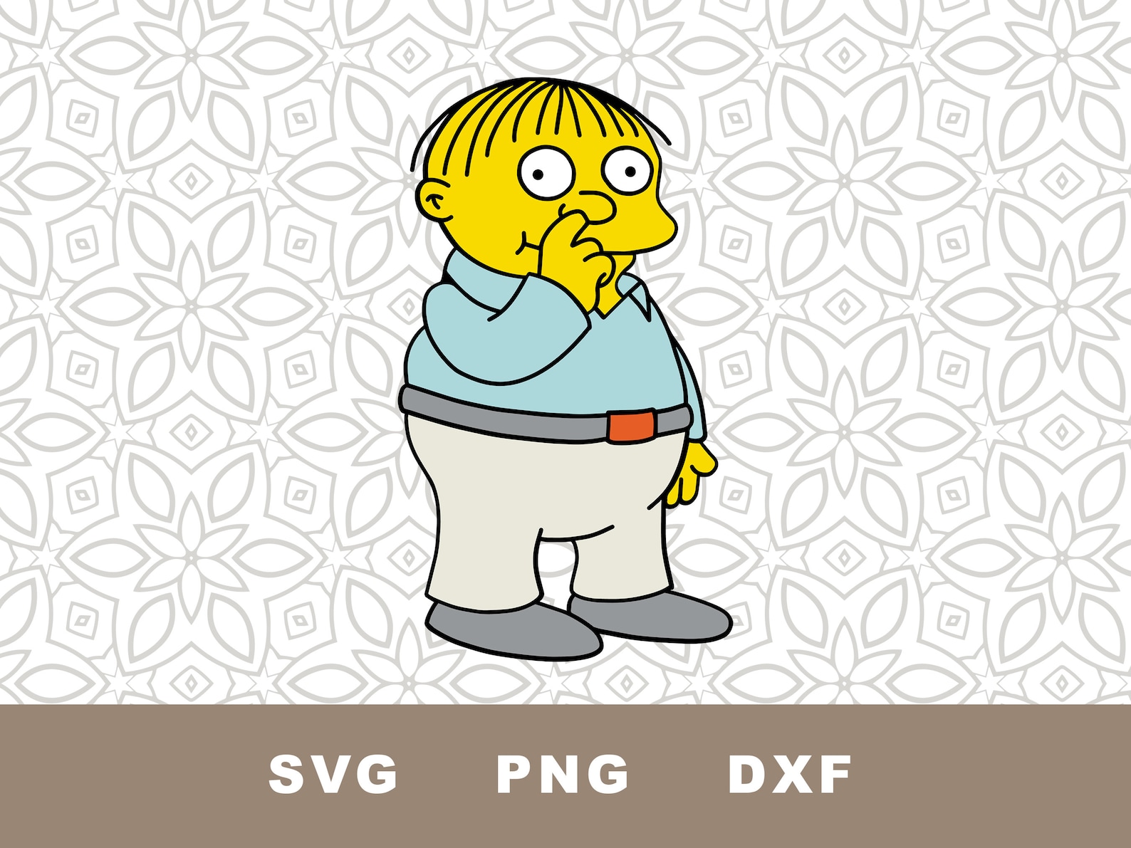 The Simpsons Character SVG Cut File, Ralph Wiggum SVG Cut File, Bart ...