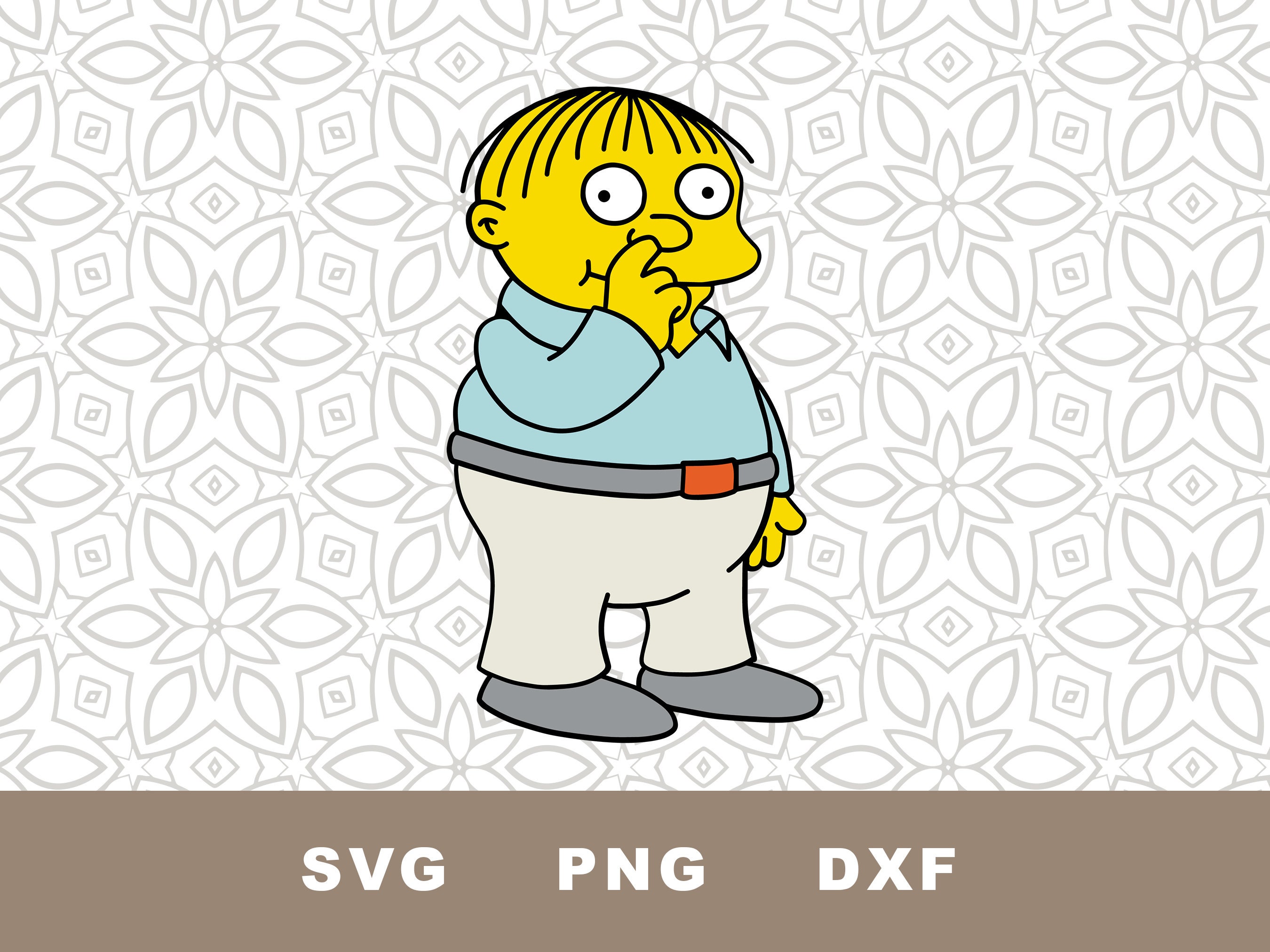 The Simpsons Character SVG Cut File, Ralph Wiggum SVG Cut File, Bart ...