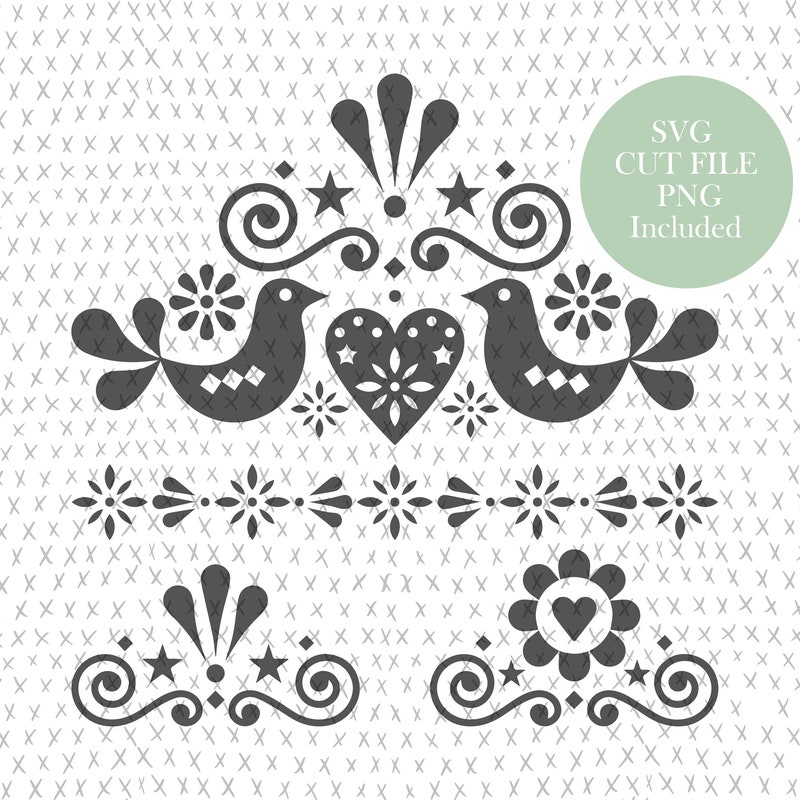 Folk Art Svg - Etsy