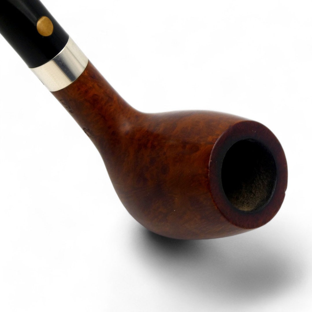 Mastro De Paja Pipe, Punto Oro Model 3A, Handmade 1979 Band .800 Silver ...