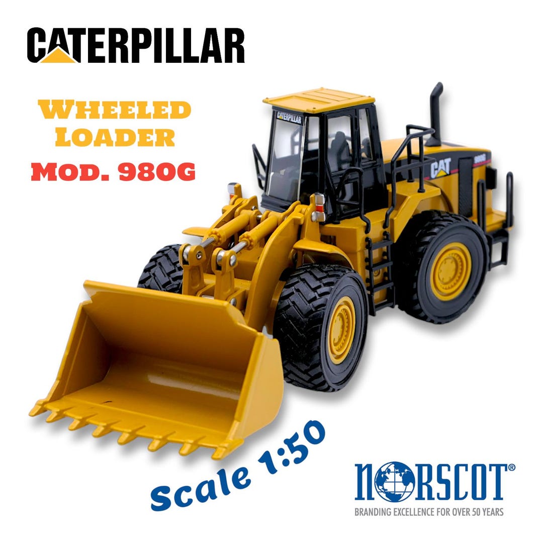 Norscot - Scale 1:50 - Model of Caterpillar Wheeled Loader Mod. 980G - Etsy