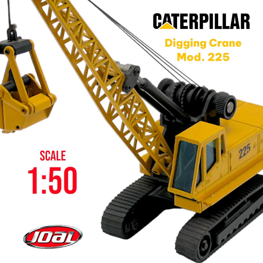 JOAL - Scale 1:50 - Model of Caterpillar Digging Crane Mod. 225 - Etsy