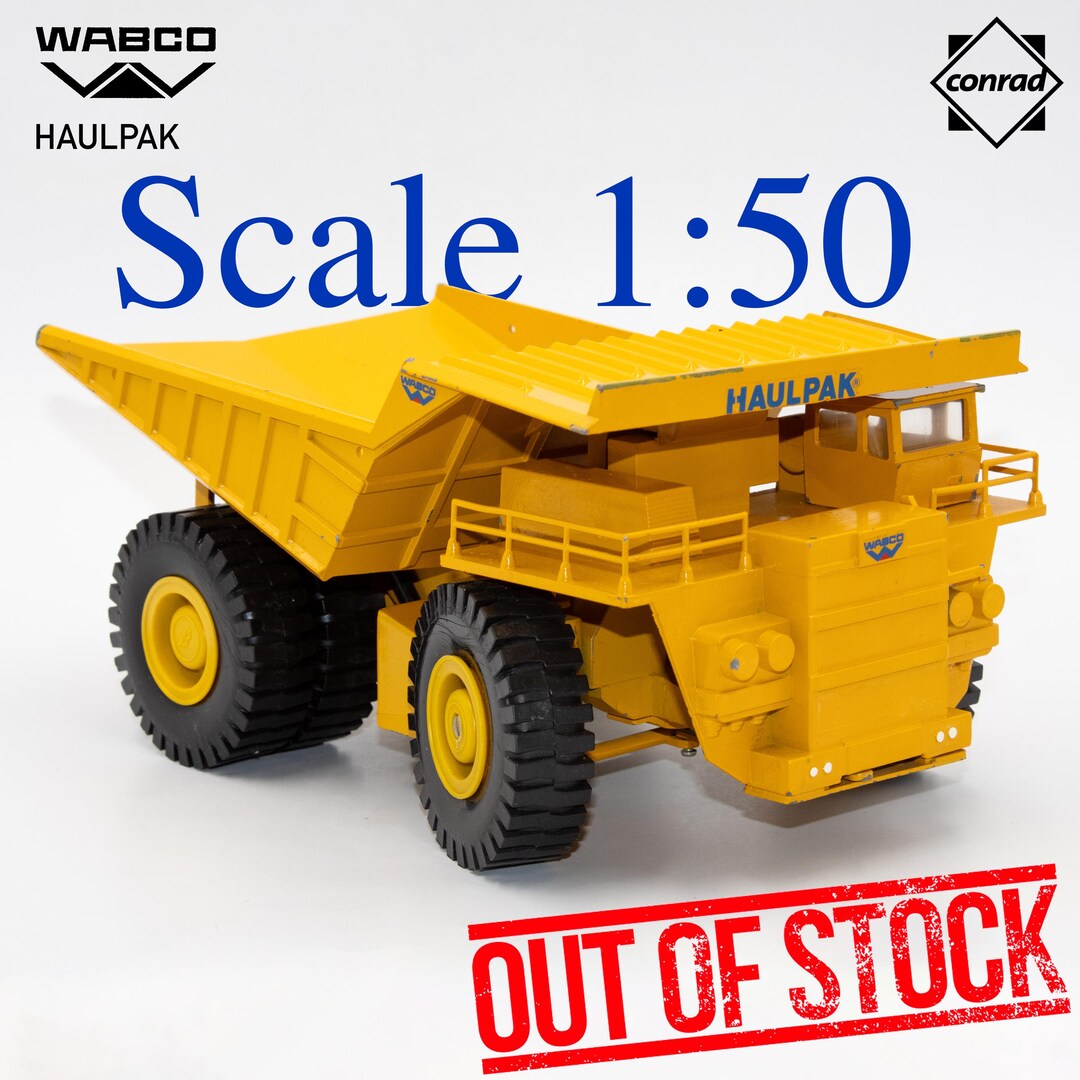 Conrad - Wabco Haulpak Dumper, Scale 1:50 - OUT OF STOCK - Etsy