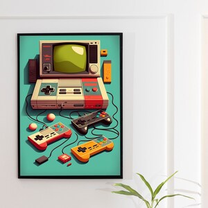 Vintage Gaming: Digital Art | Gaming Poster | Vintage Art | Gaming Art ...