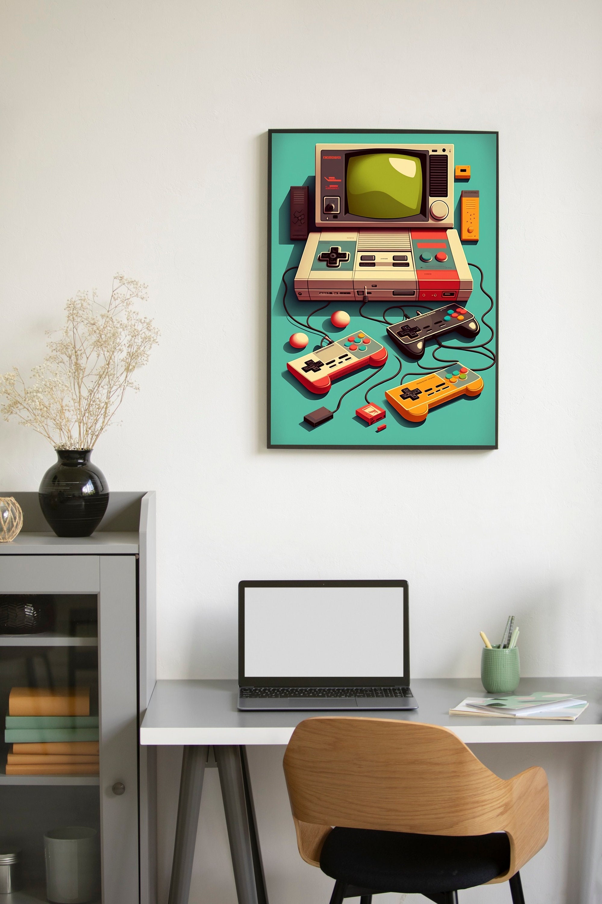 Vintage Gaming: Digital Art | Gaming Poster | Vintage Art | Gaming Art ...