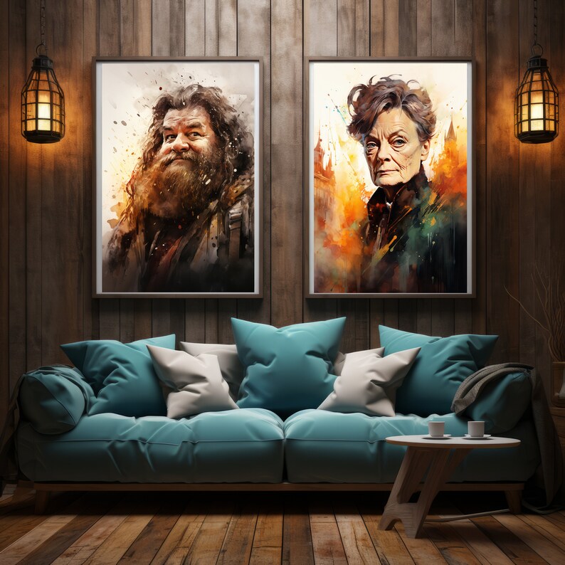 Wizard Friends Portraits Digital Paper Printable Paper - Etsy