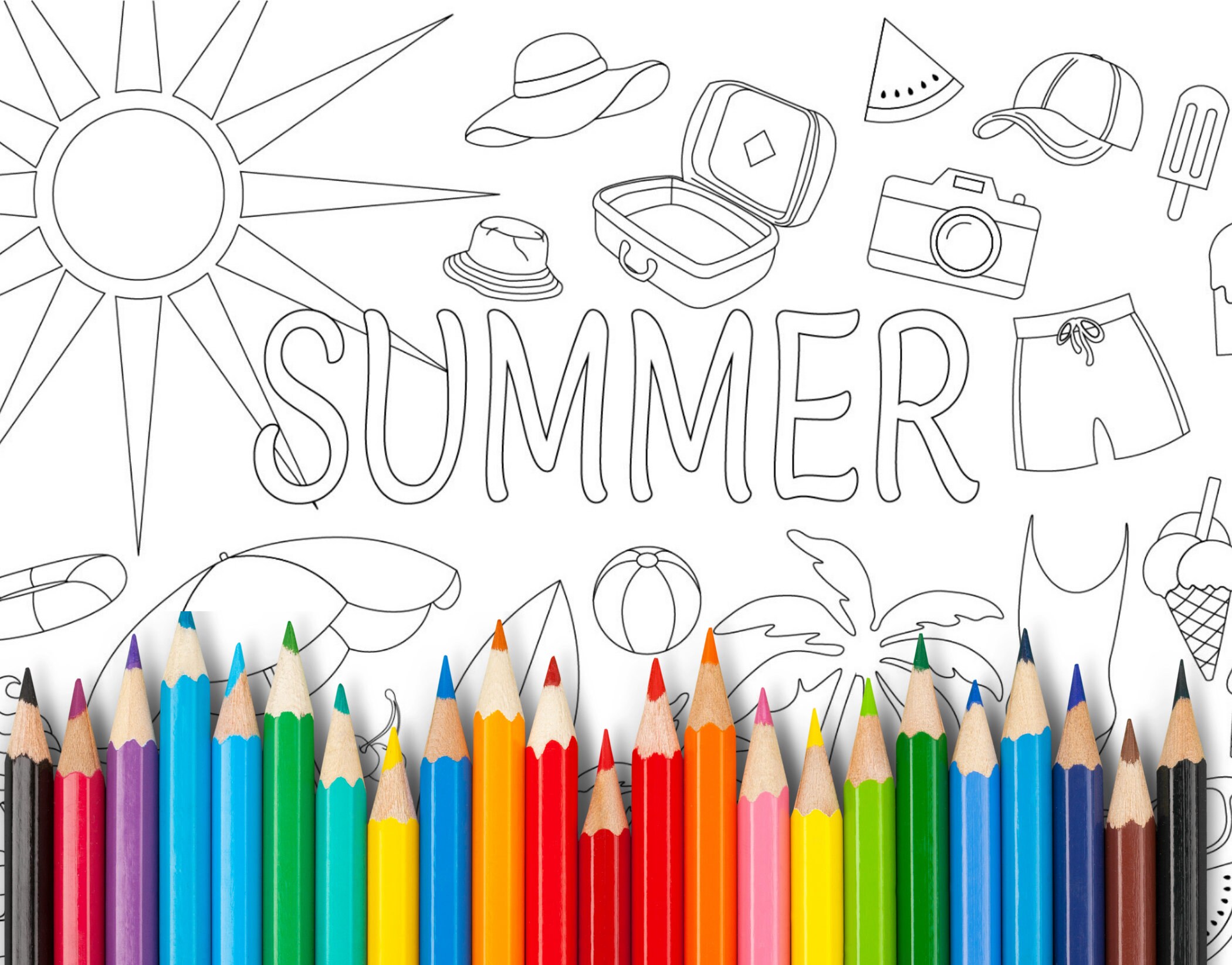 4 Seasons Coloring Pages Printable Sheets Spring, Summer, Autumn ...